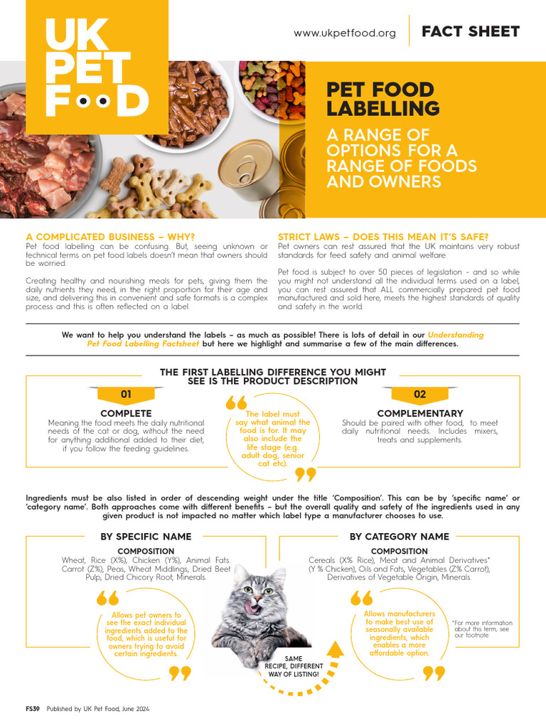 Understanding Pet Food Labelling | PDF | Foods | Vegetables