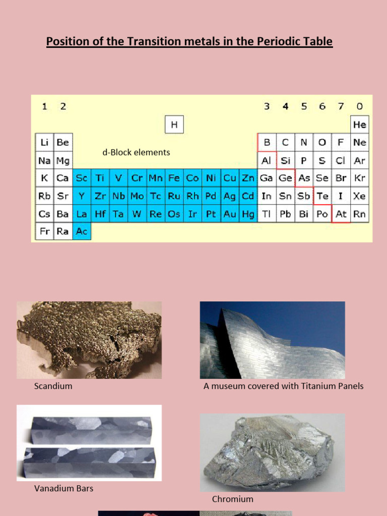 Transition Metals: Properties and Configurations | PDF | Transition ...