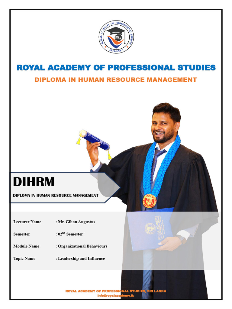 Leadership and Influence in HR Management | PDF | Leadership | Workplace