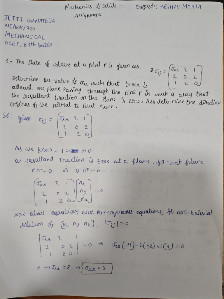 MOS 1 Assignment | PDF