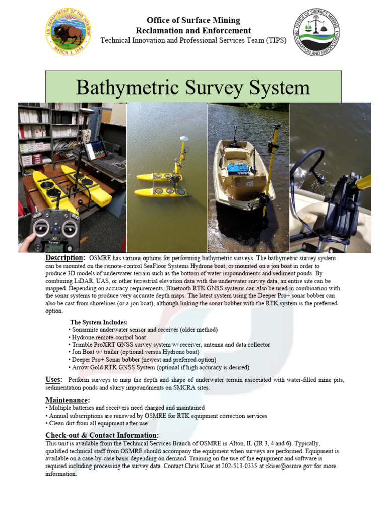 Bathymetric Survey System Overview | PDF