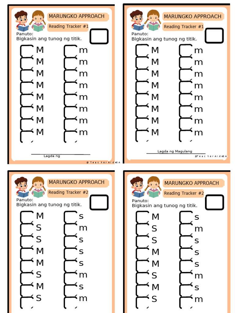 Marungko Reading Tracker | PDF