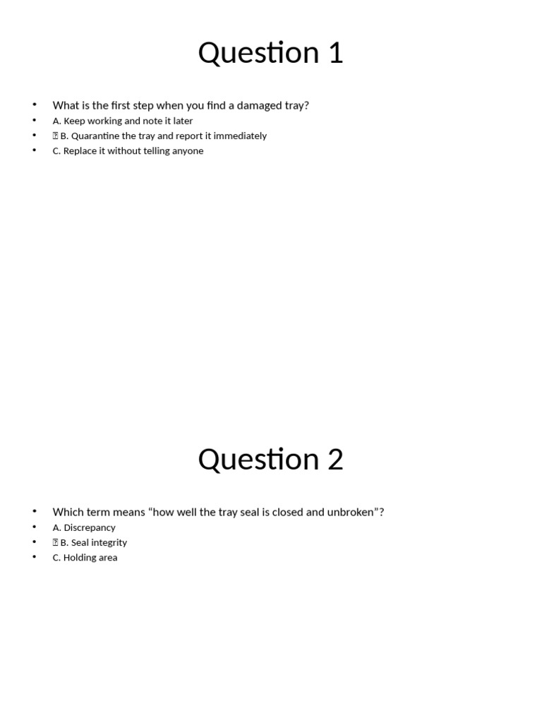 Quality Inspection Quiz | PDF