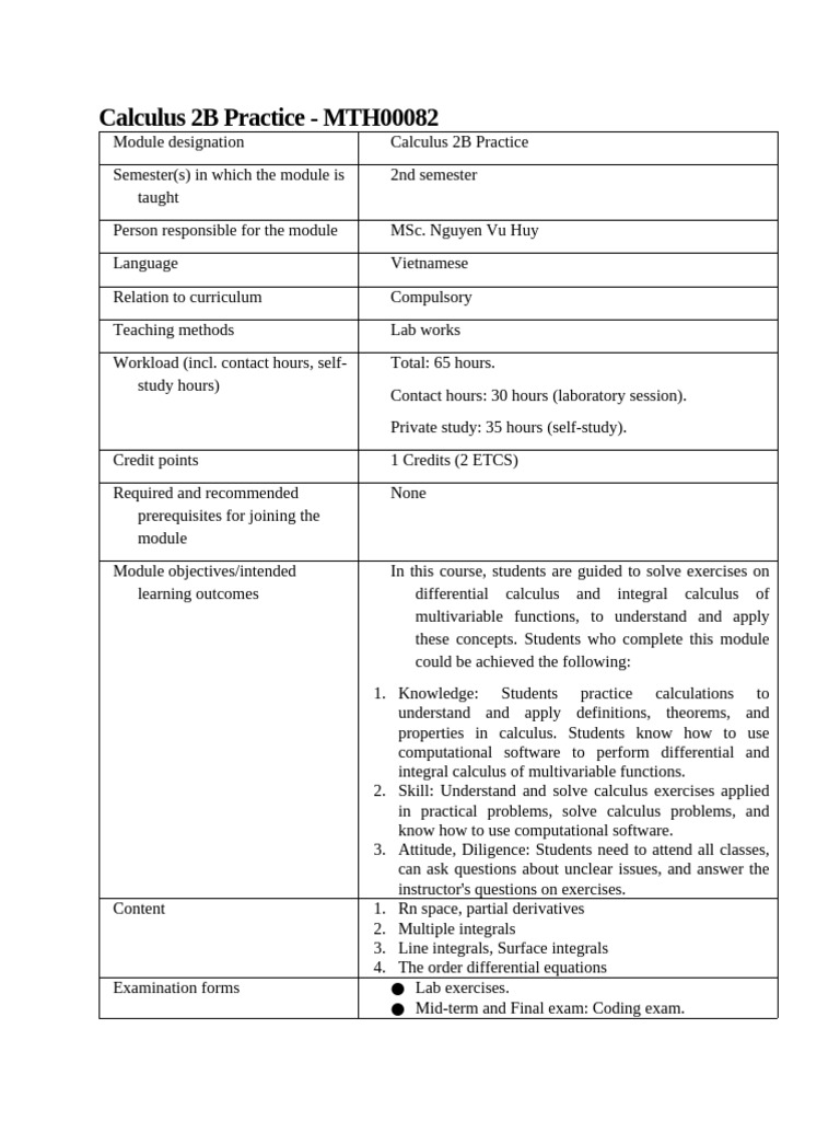 Calculus 2B Practice | PDF | Calculus | Integral