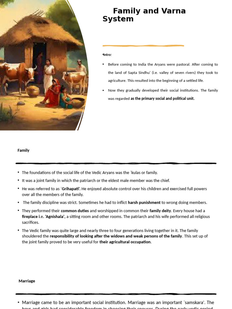 Family and Varna System | PDF | Marriage | Kama