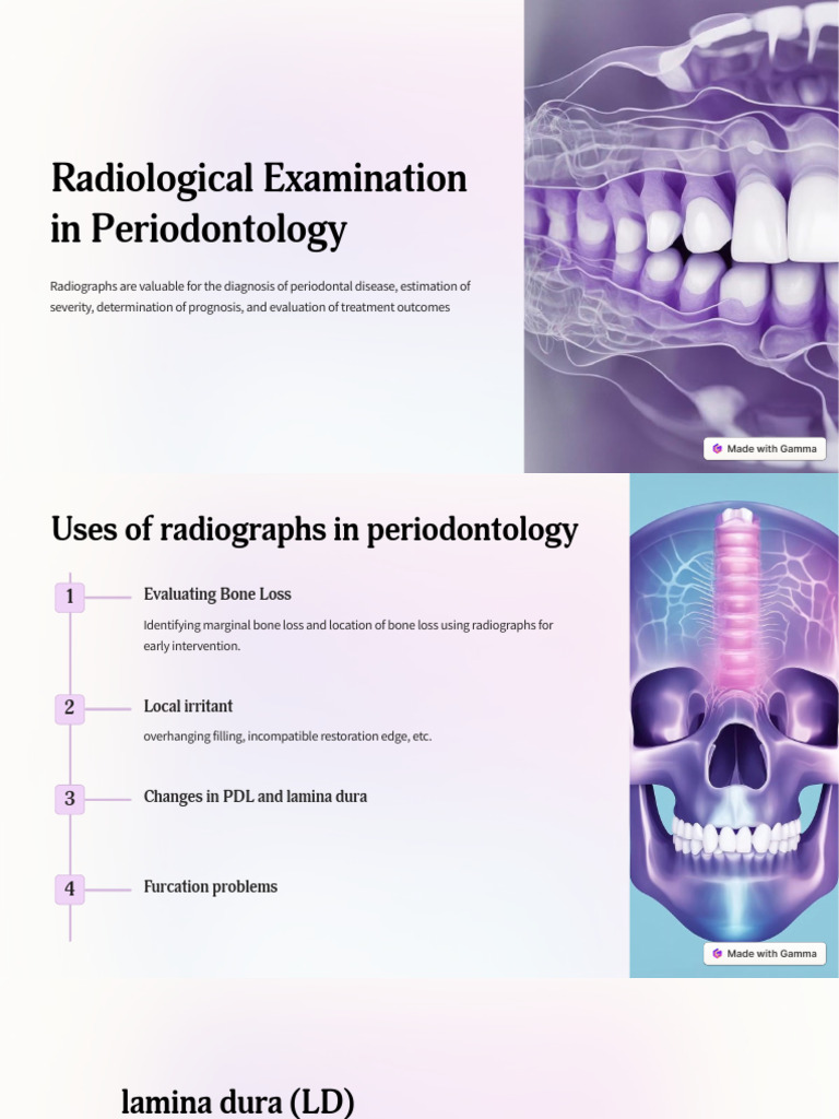 Radiological Examination in Periodontology | PDF
