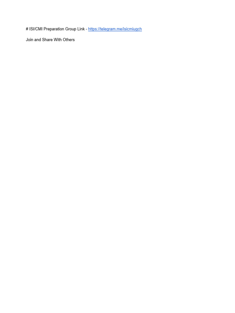 ISI and CMI Preparation | PDF