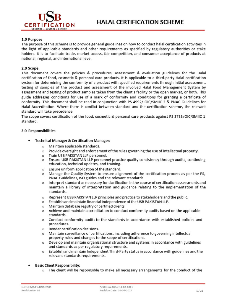 Halal-Certification-Scheme-PS 499 | PDF | Audit | Auditor's Report