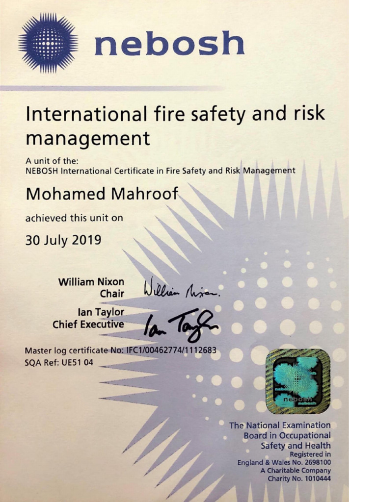 Hse Certificate | PDF