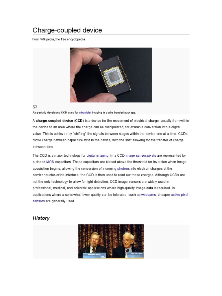 A Technical Overview of Charge-Coupled Device Technology: Explaining ...