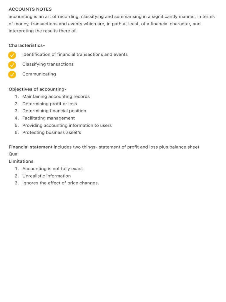 Key Concepts of Accounting Explained | PDF
