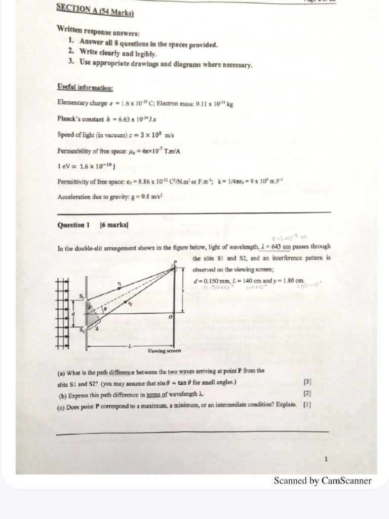 Physics Question Papers | PDF | Capacitor | Magnetic Field