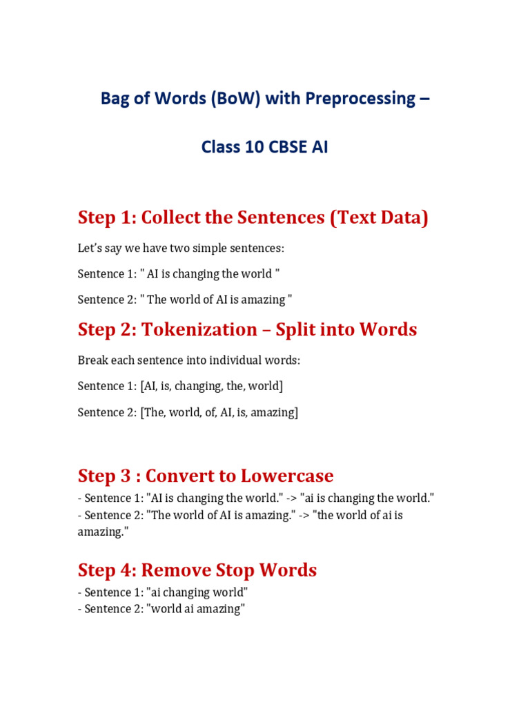 Bag of Words and TF-IDF Explained | PDF | Linguistics