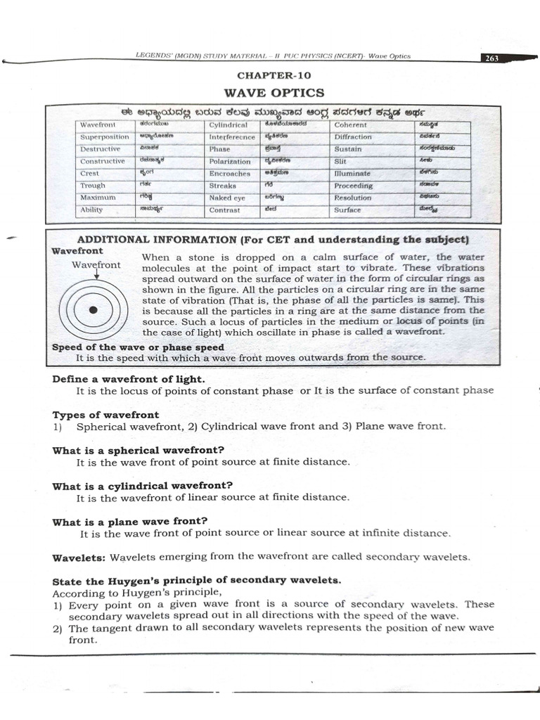 Chap-10 Wave Optics | PDF
