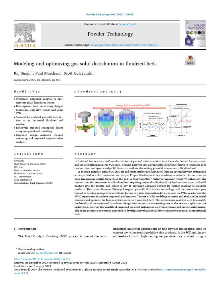 Riser Termination Mushroom Distributor | PDF | Chemical Reactor ...