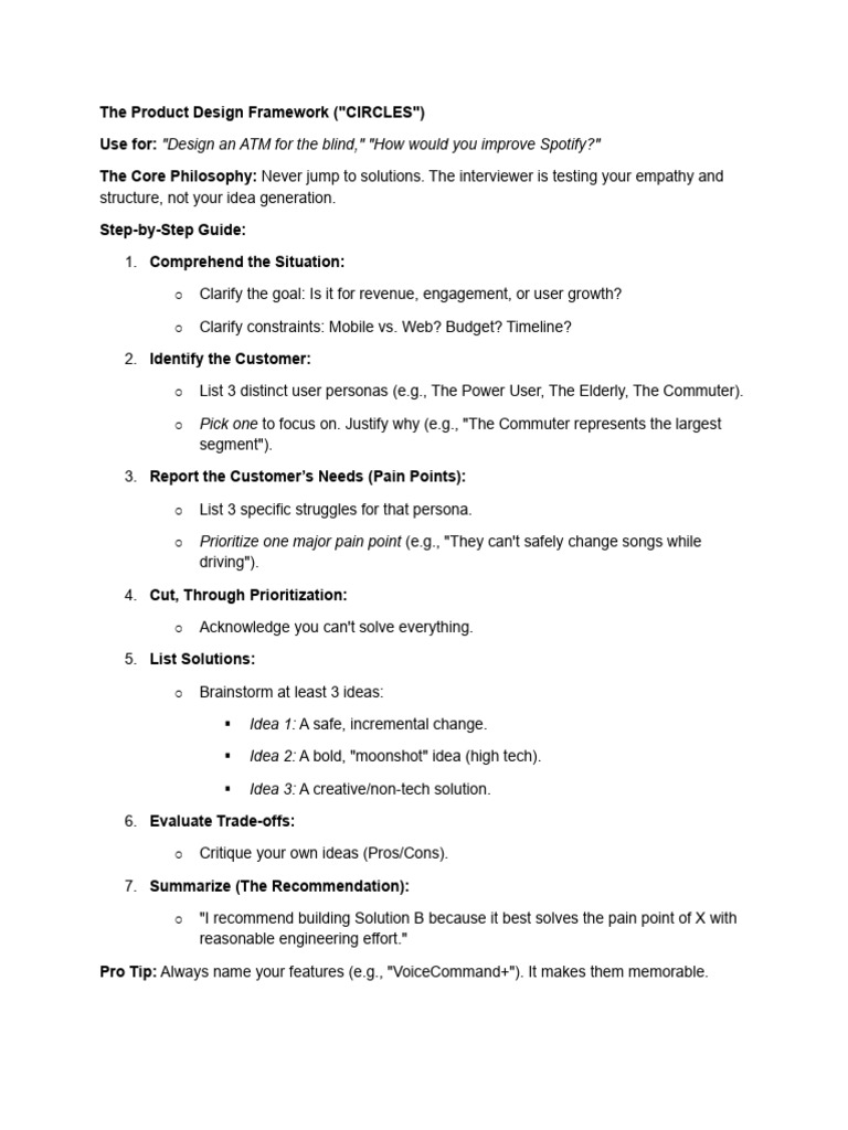 The Product Design Framework | PDF | Brainstorming