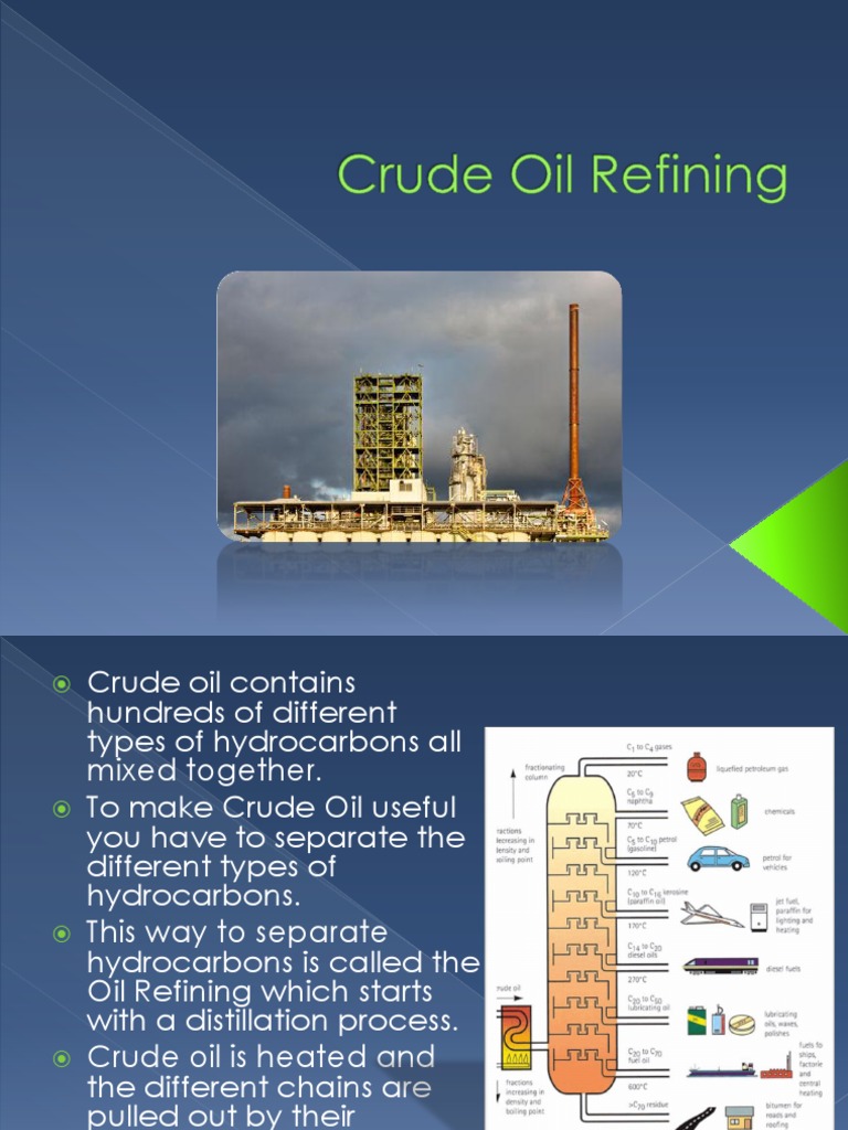 Crude Oil Extraction and Refining | PDF | Extraction Of Petroleum ...