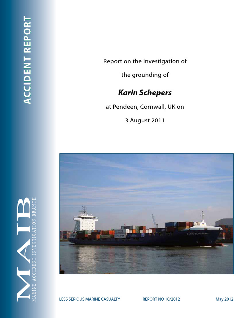 KarinSchepers MAIB Report | PDF | Search And Rescue | Shipping