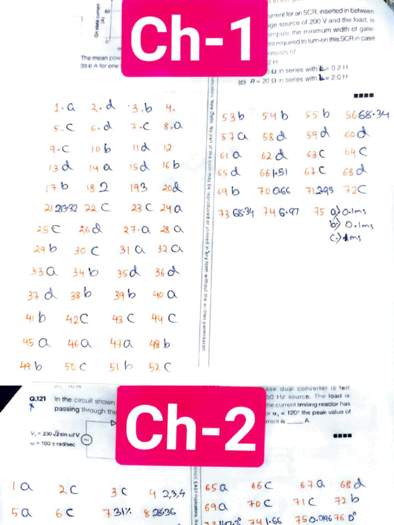 RIB Power Electronics Answer Key | PDF | Electrical Circuits | Power ...