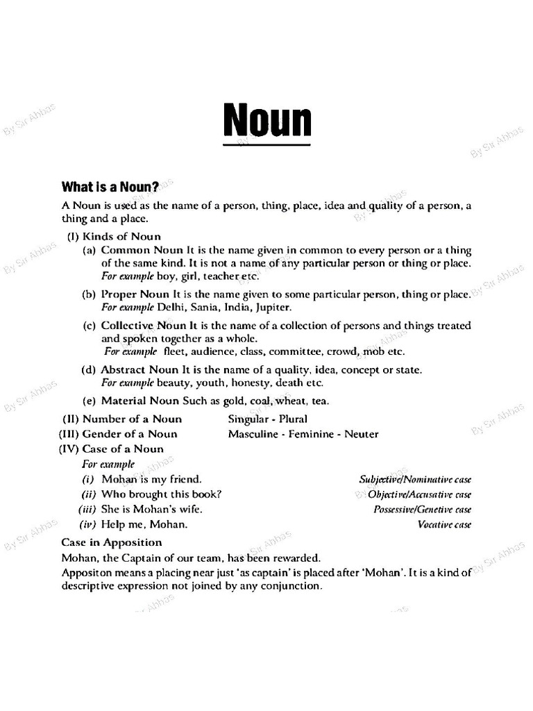 NOUN-NOTES | PDF