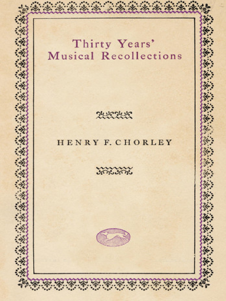 Thirty Years' Musical Recollections | PDF