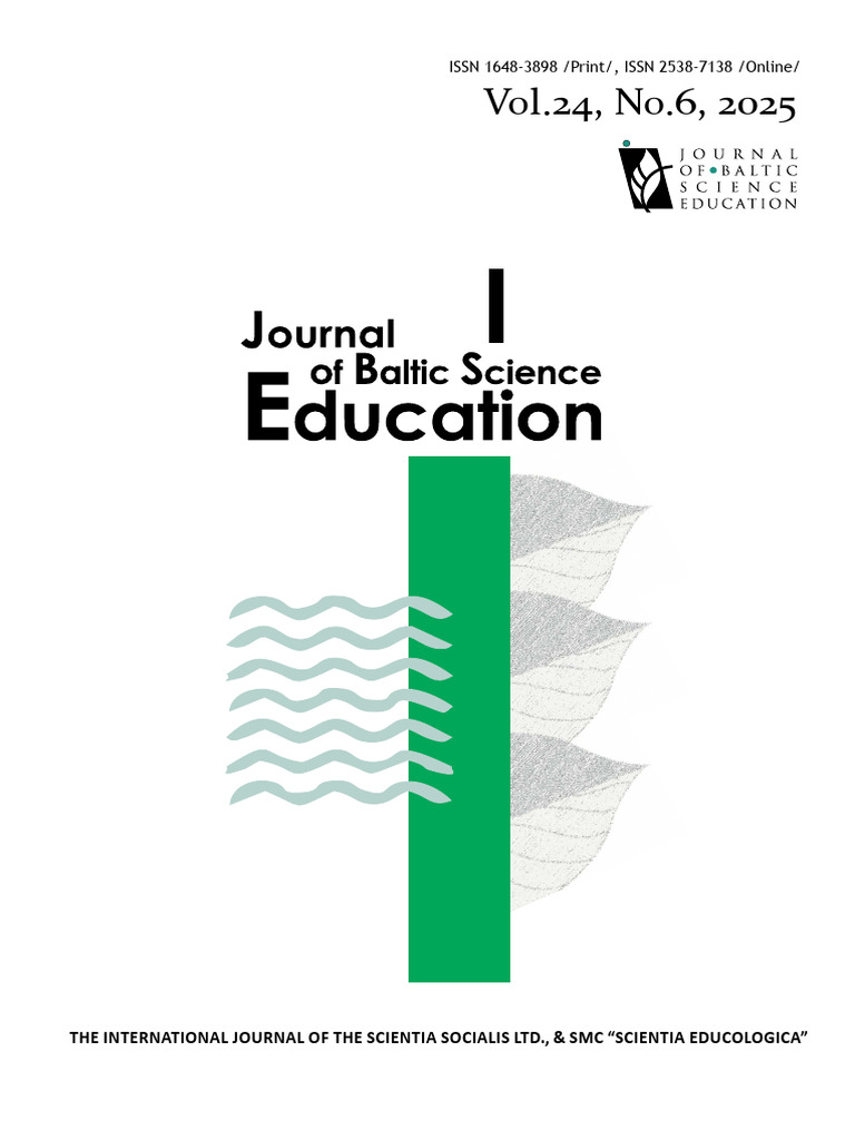 Journal of Baltic Science Education 2025 | PDF | Academic Publishing ...