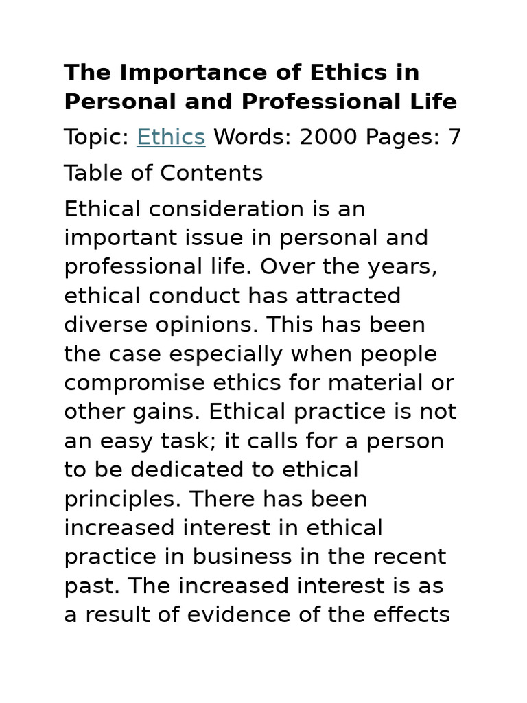 Ethics in Personal and Professional Life | PDF | Interest | Banks