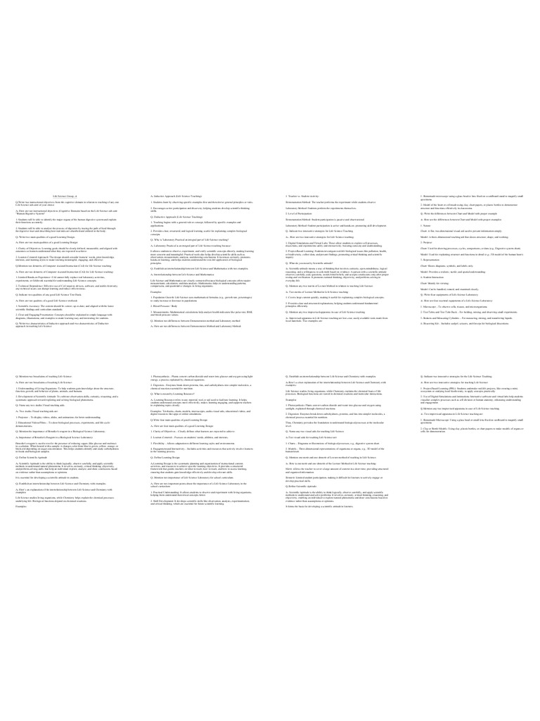 QNA (N-Up 4x2) | PDF | Science | Critical Thinking