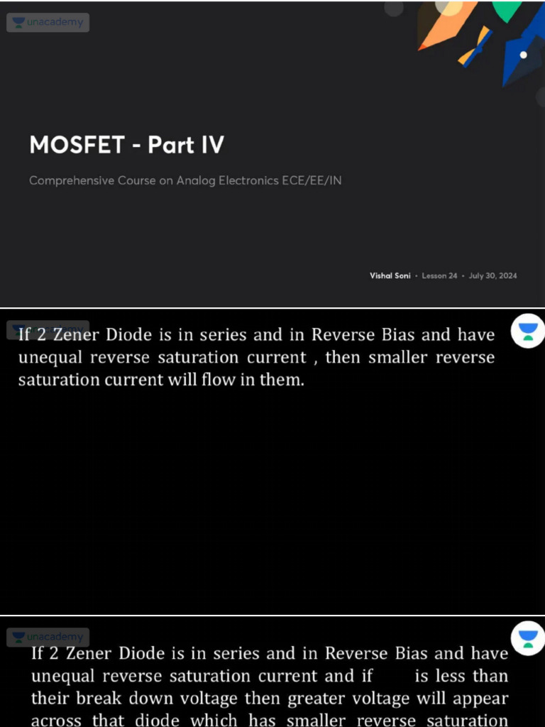 MOSFET Part IV No Anno | PDF