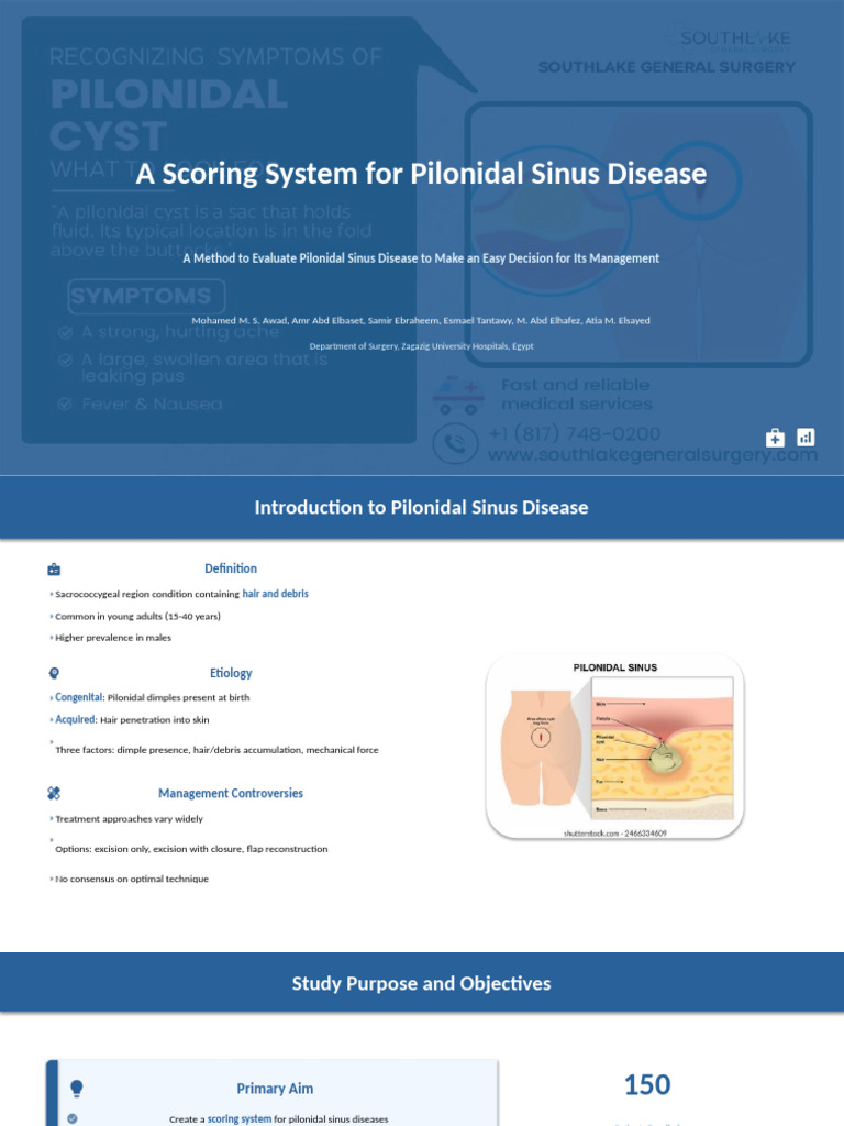 A Scoring System For Pilonidal Sinus Disease | PDF | Medicine ...