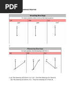 Bearings Measurement and Exercises | PDF | Angle | Map