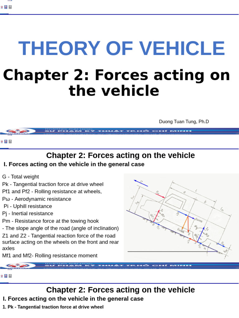 Chapter 2 - Forces Acting On The Vehicle | PDF