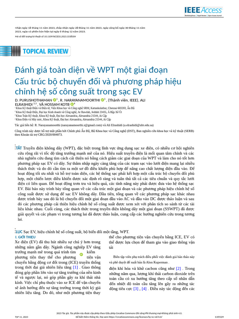 A Comprehensive Review On Single-Stage WPT Converter Topologies and ...