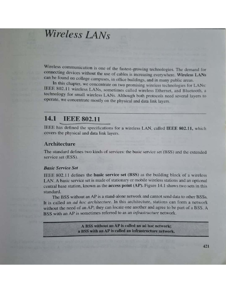 Ieee 802.11 Wireless Lan | PDF