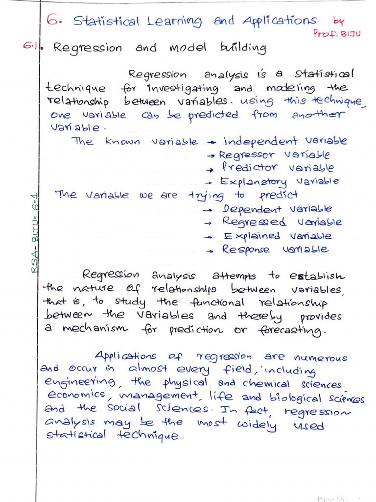 Regression Analysis Techniques Explained | PDF | Interpolation ...