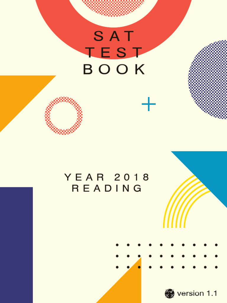 3W1R's SAT Test Book - Reading 2018 | PDF