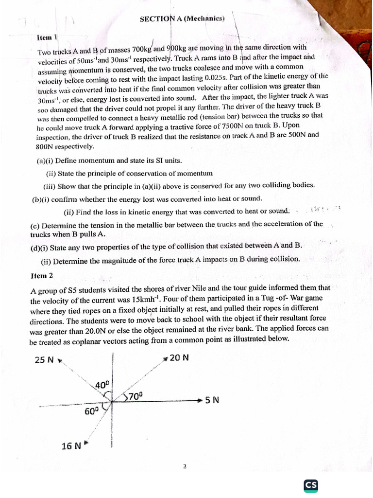 Physics Paper One | PDF