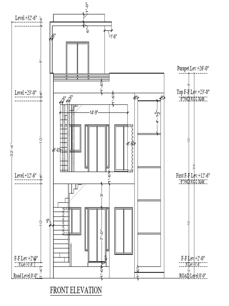 Front Elevation Plan 5m | PDF