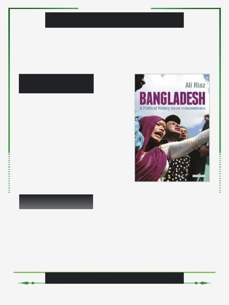 Bangladesh A Political History Since Independence International Library ...