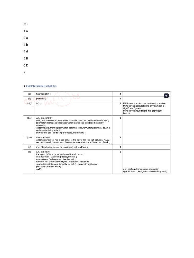Bio Worksheet Unit 9 | PDF