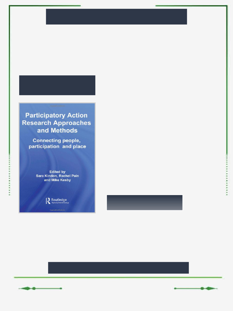 Participatory Action Research Approaches and Methods Connecting People ...