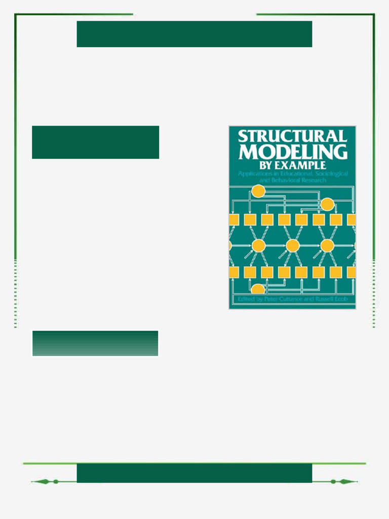 Structural Modeling by Example Applications in Educational Sociological ...