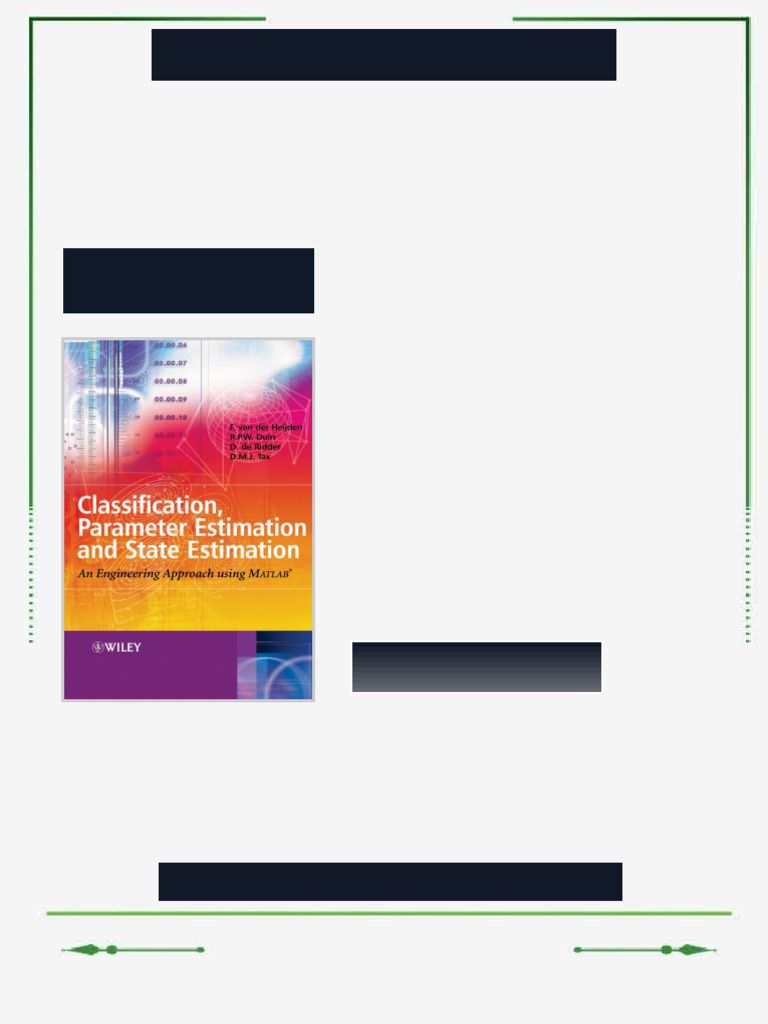 Classification Parameter Estimation and State Estimation An Engineering ...