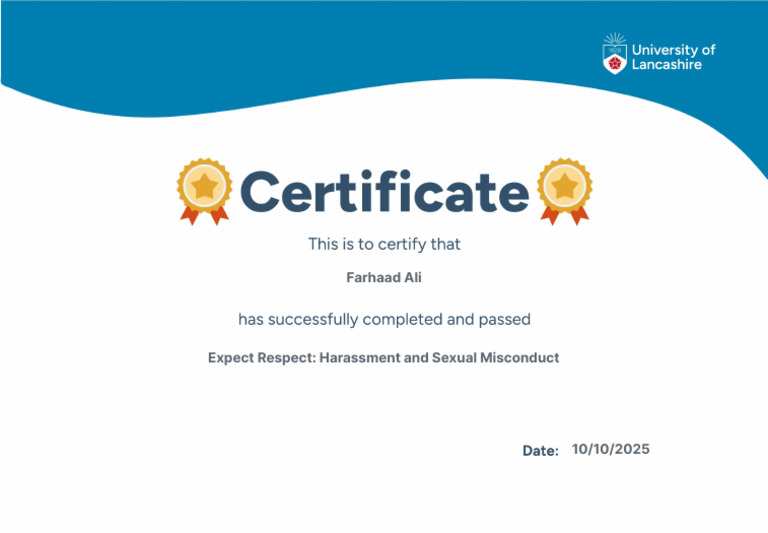 Expect Respect Harassment and Sexual Misconduct 10-10-2025 | PDF