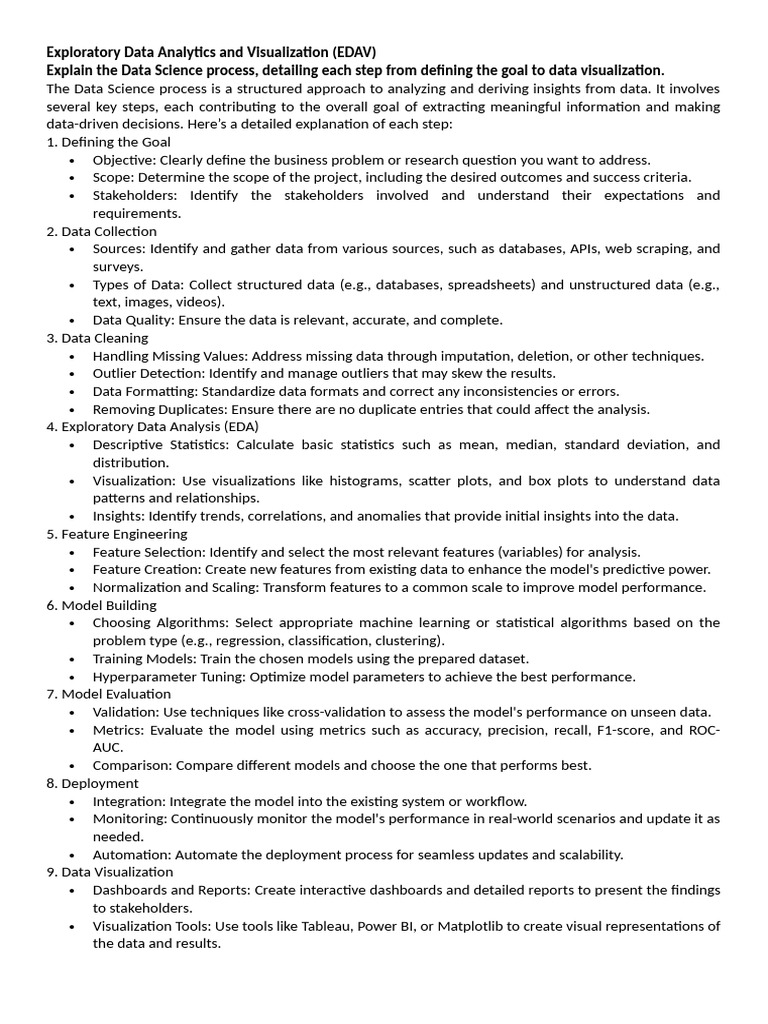 Exploratory Data Analytics and Visualization | PDF | Principal ...