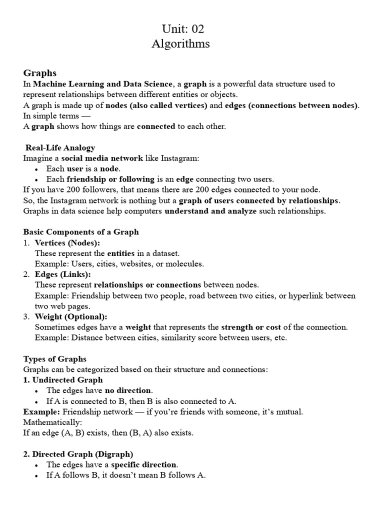 Machine Learning for data science unit 02 | PDF | Machine Learning ...