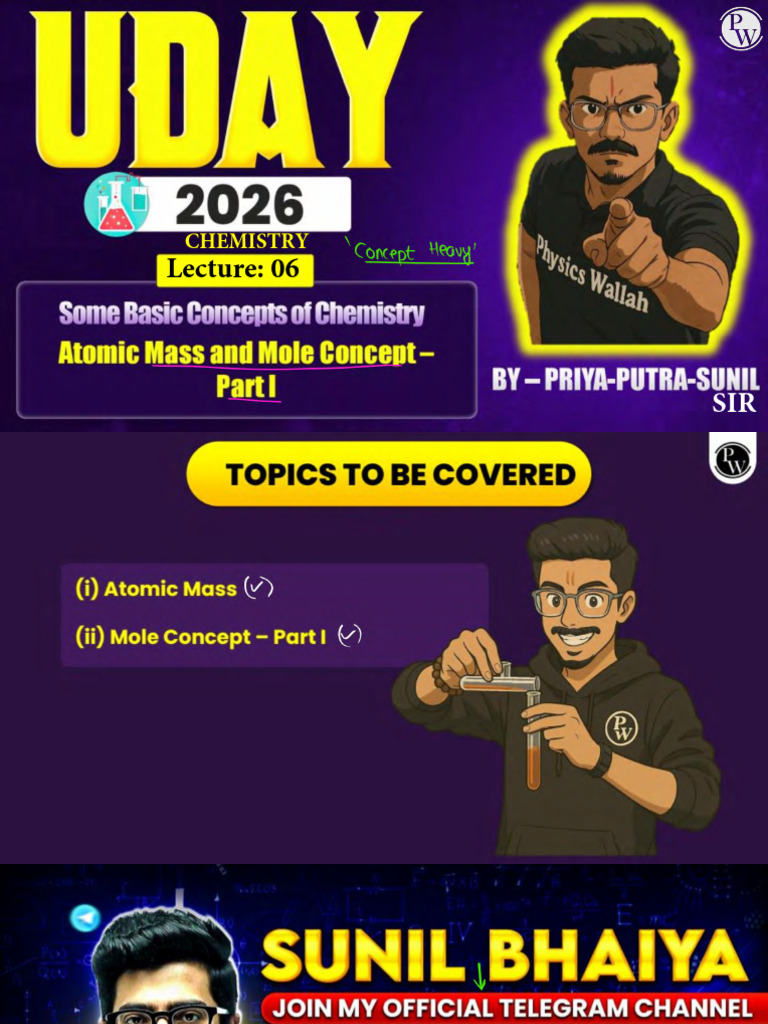 Some Basic Concepts of Chemistry 06- Class Notes | PDF