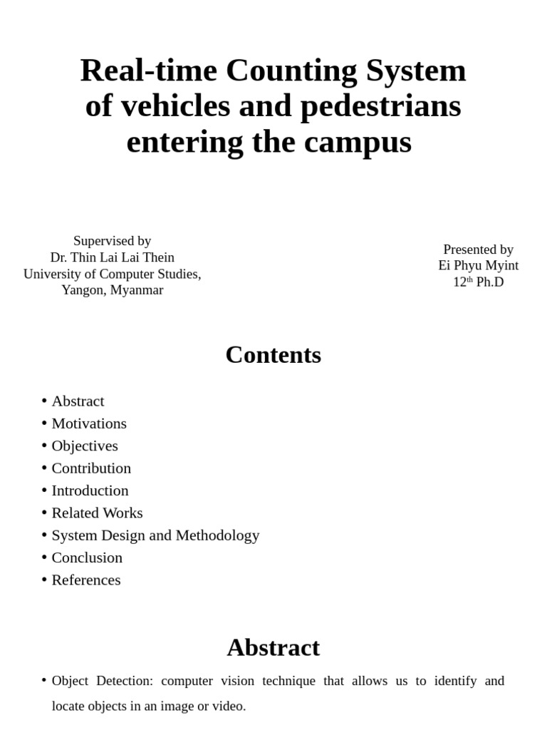 Real-time Vehicles and Pedestrians Counting System(EiPhyuMyint)_final ...