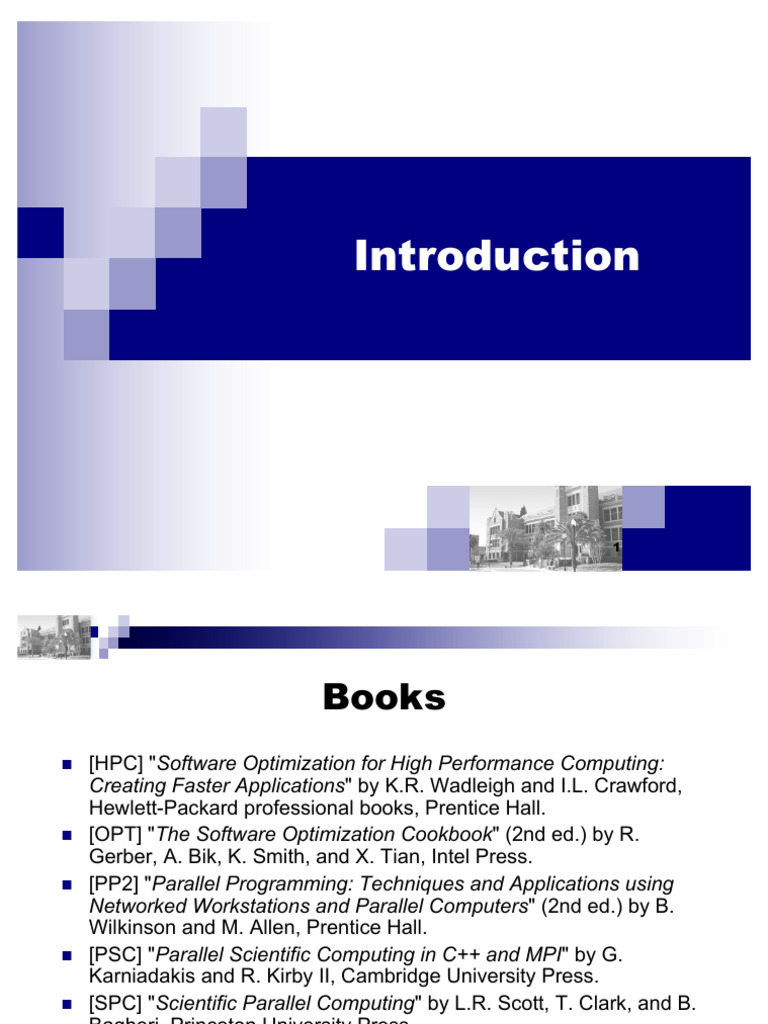 lecture 1 | PDF | Parallel Computing | Office Equipment