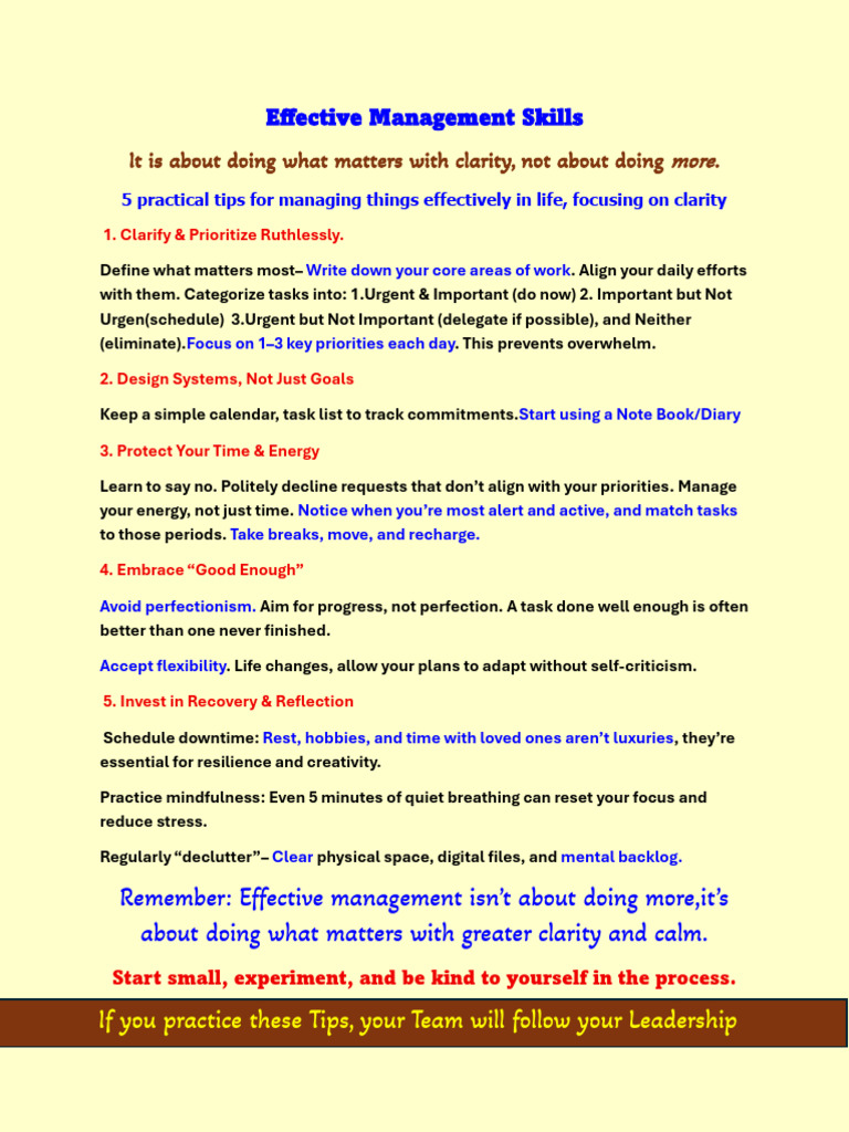 Effective Management | PDF